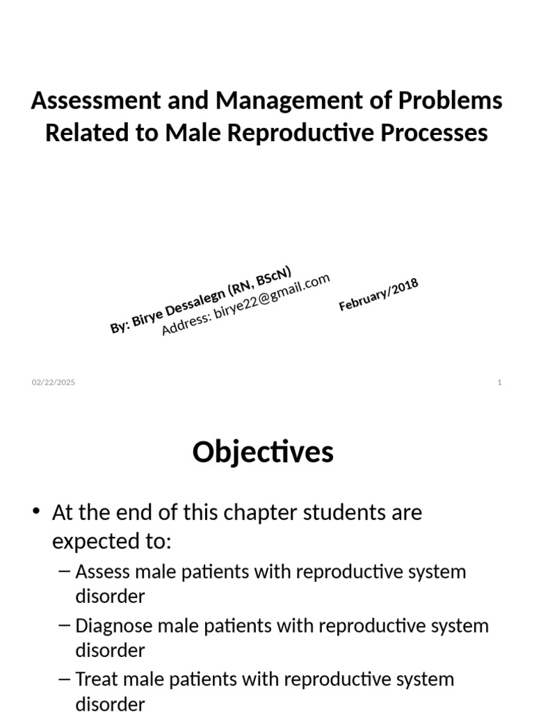 Reproductive System Disorder | PDF | Prostate | Genitourinary System