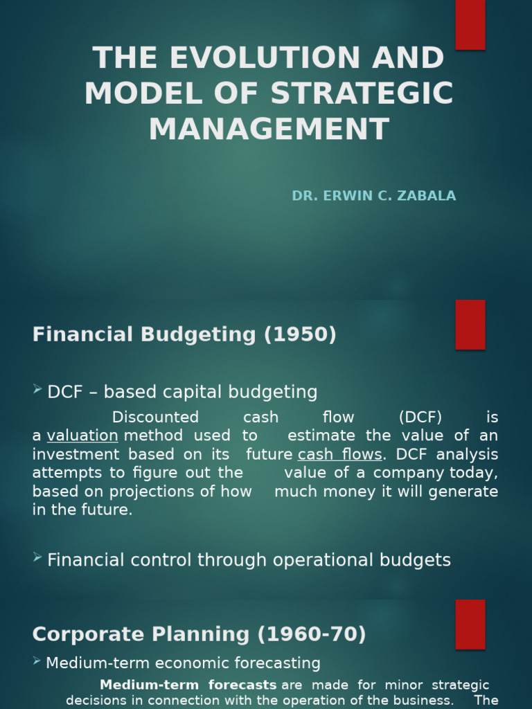 Strategic Management Evolution Overview | PDF | Strategic Management ...