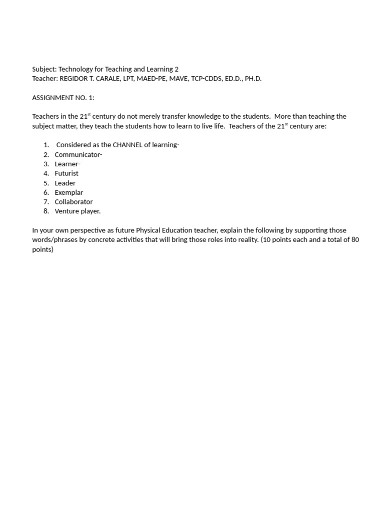 TTL 2 Assignments | PDF