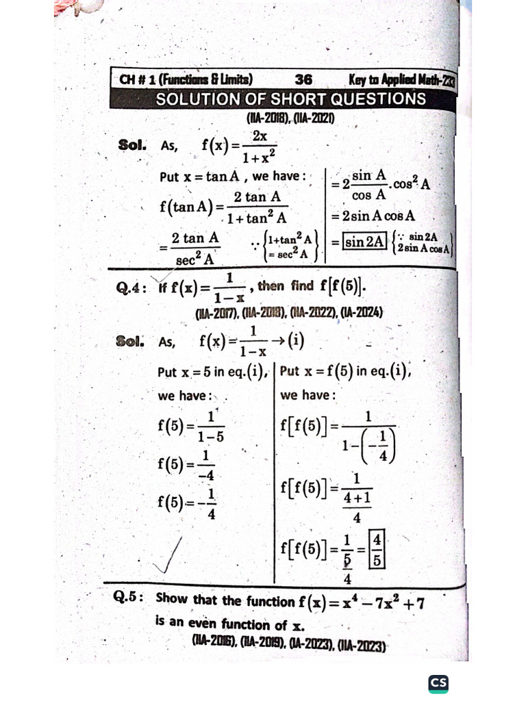 Chapter No 1 Short Question | PDF