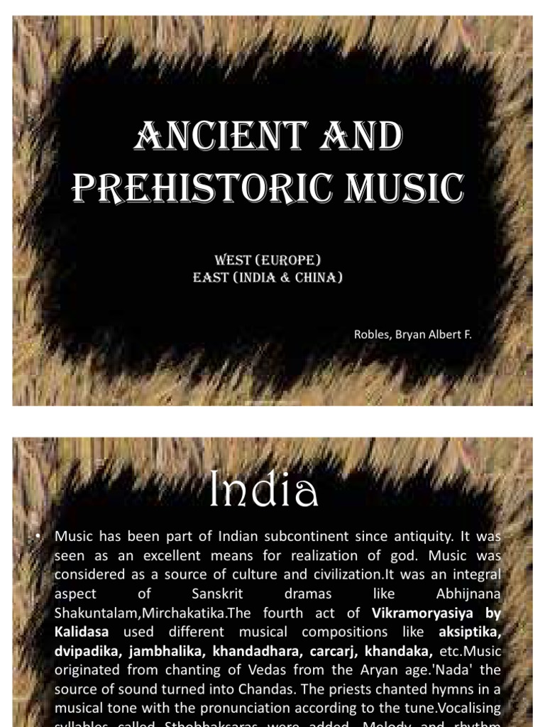 Ancient and Prehistoric Music