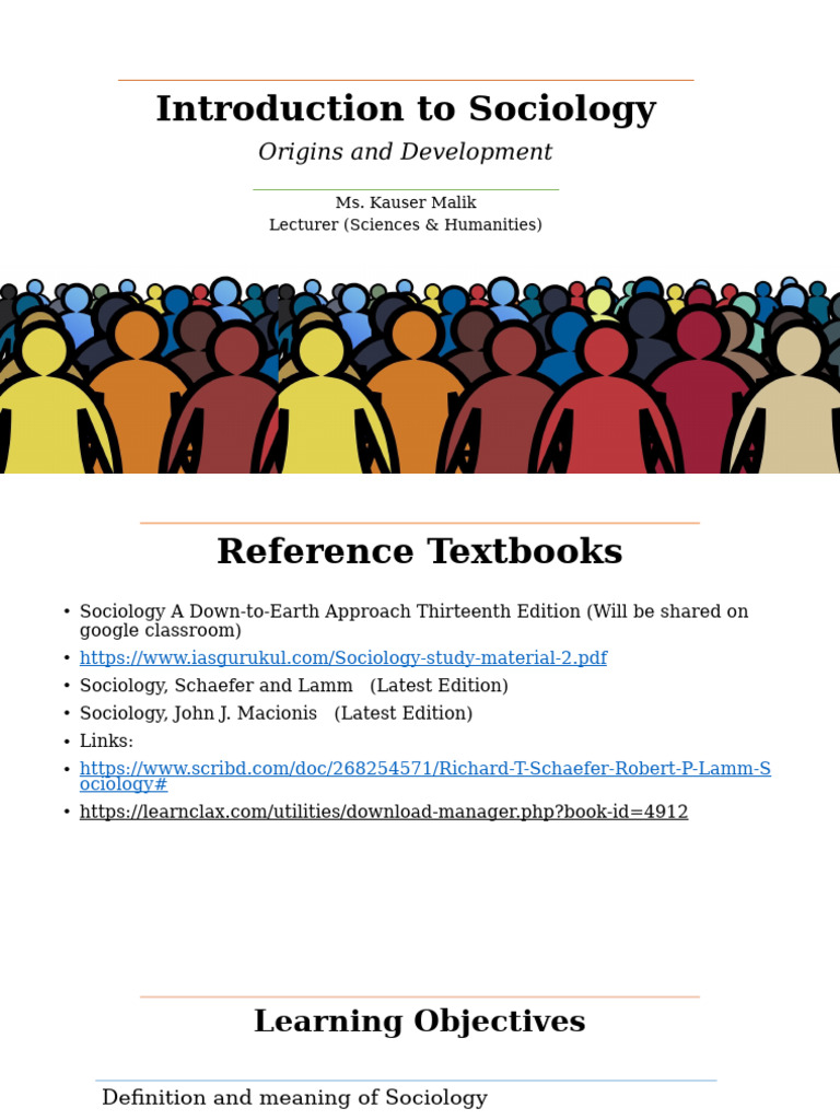 Introduction to Sociology Concepts | PDF | Sociology | Society