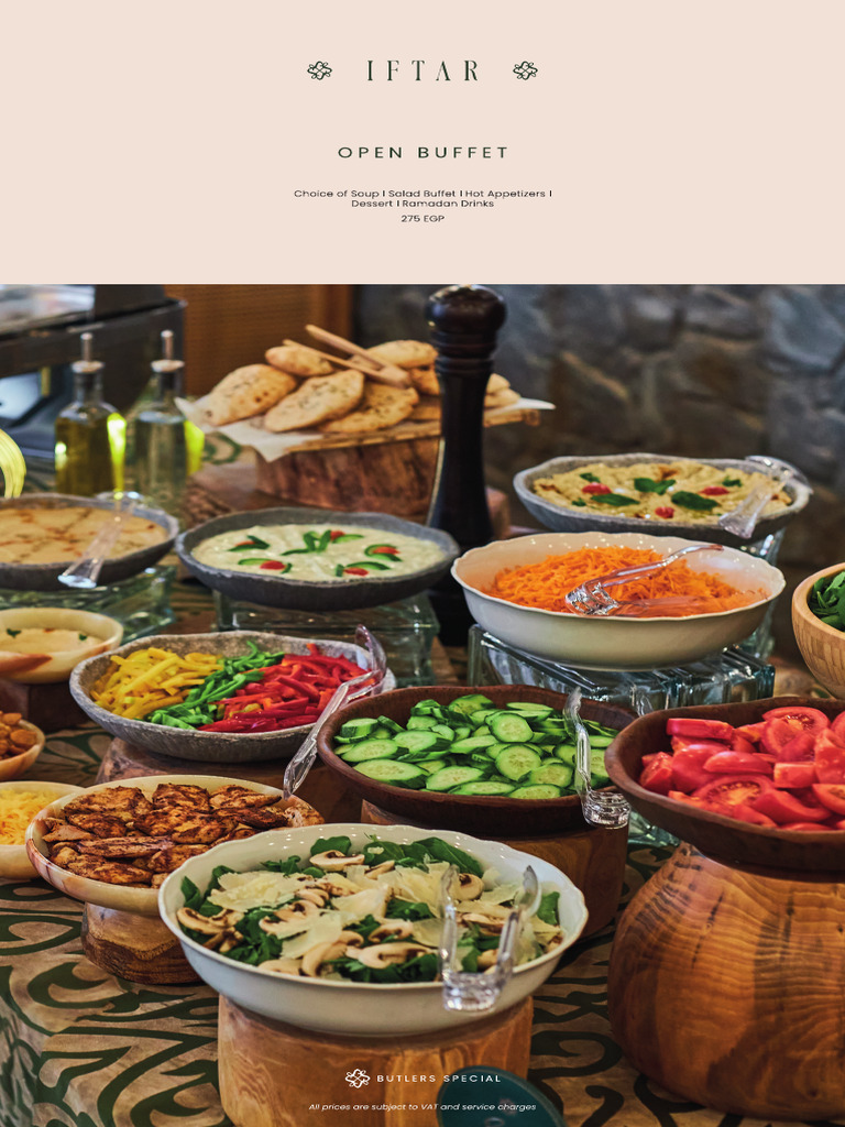 Butlers - Iftar Menu | PDF