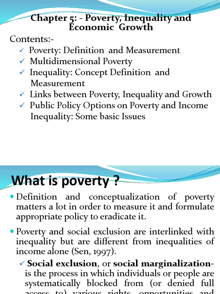 Chapter 5 - Poverty - and - Inequality - and - Economic - Growth ...
