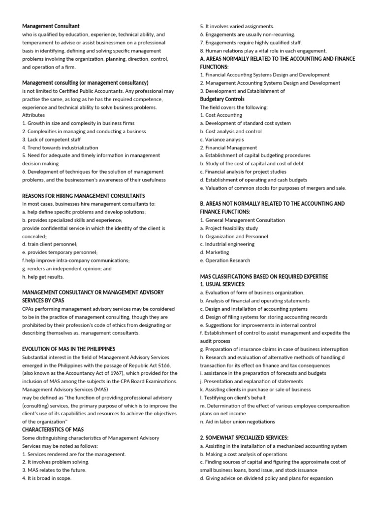 Understanding Management Consulting Services | PDF | Programming ...