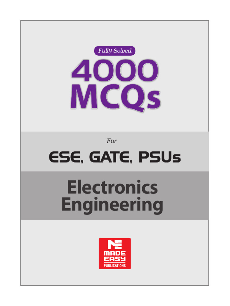 4000 MCQ Electronics Engg | PDF | Electronic Circuits | Microwave