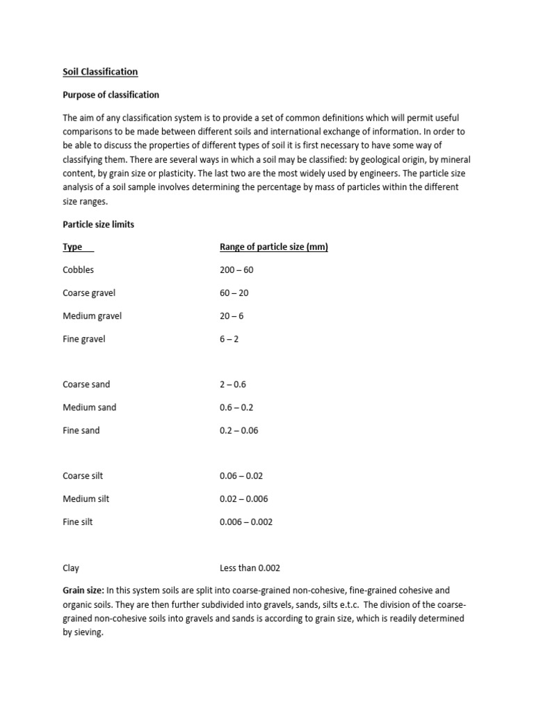 2.Soil Classification | PDF | Silt | Sand