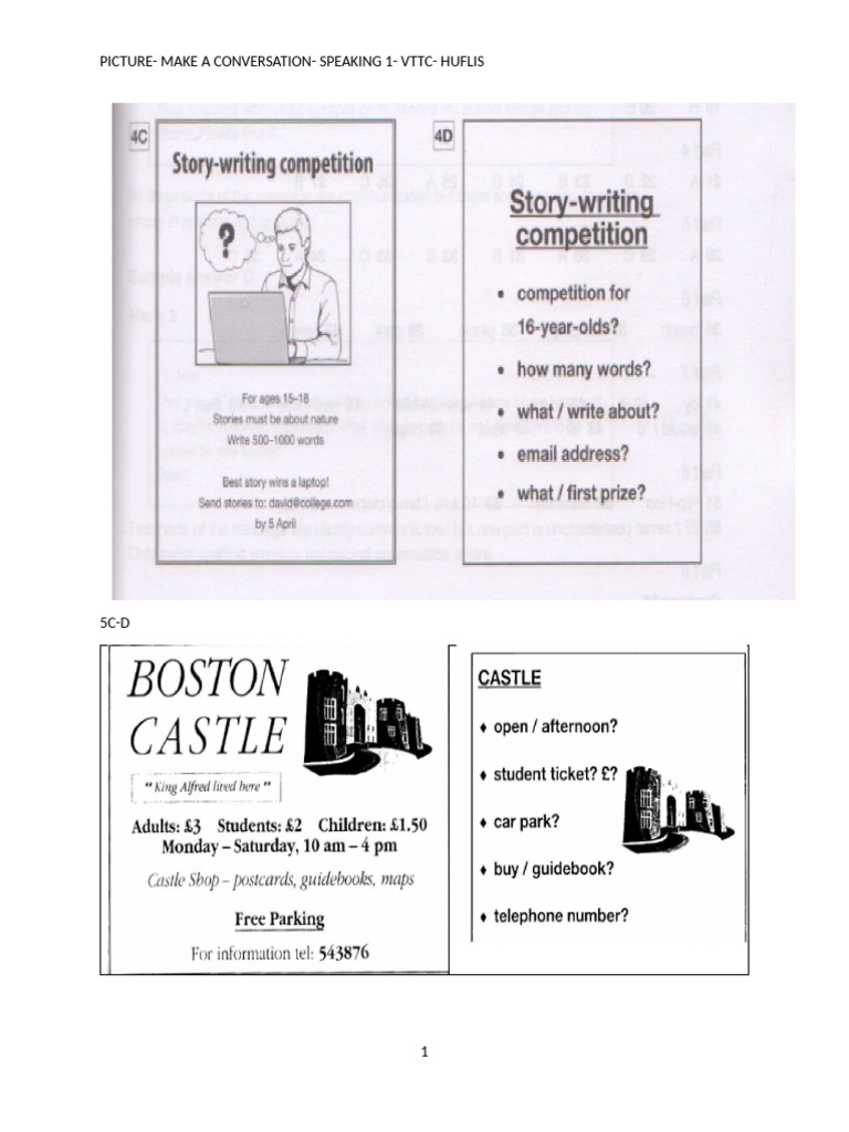 Week 3 - Picture - Make Dialogue | PDF