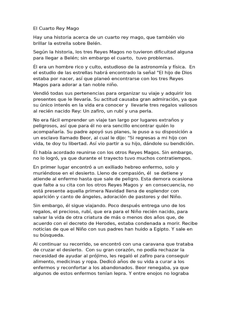 El 4to rey mago | PDF
