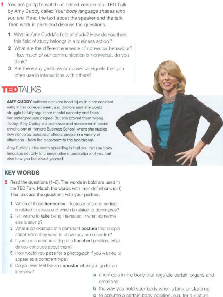Body Language - Amy Cuddy | PDF