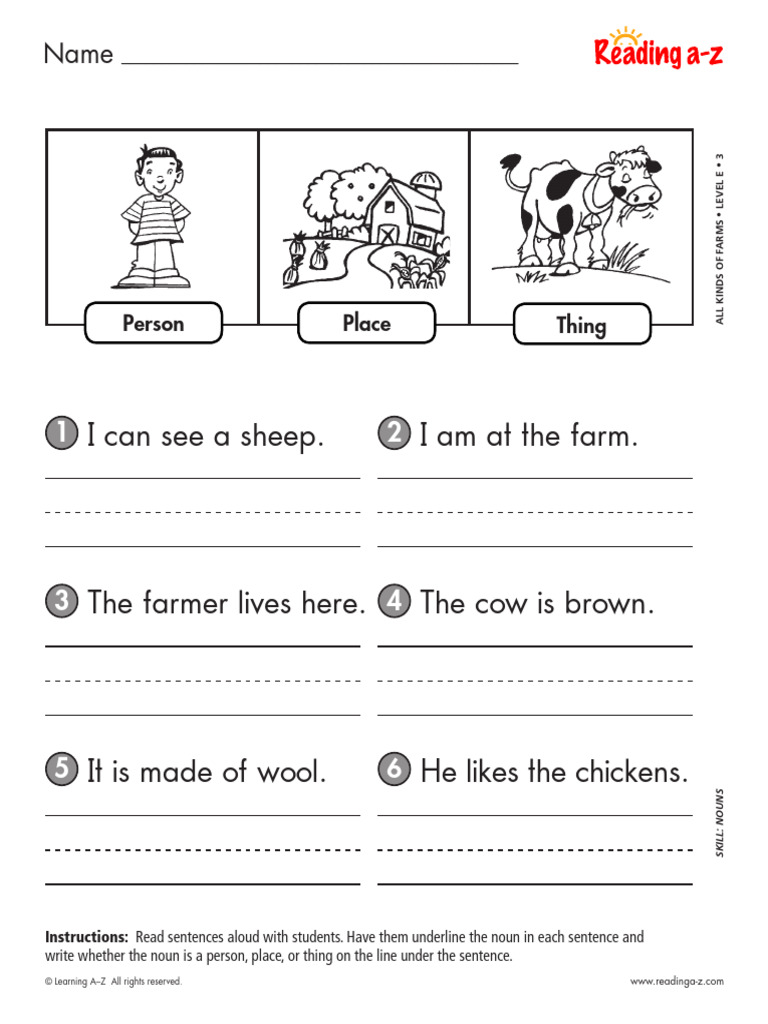 Noun Identification Exercise | PDF
