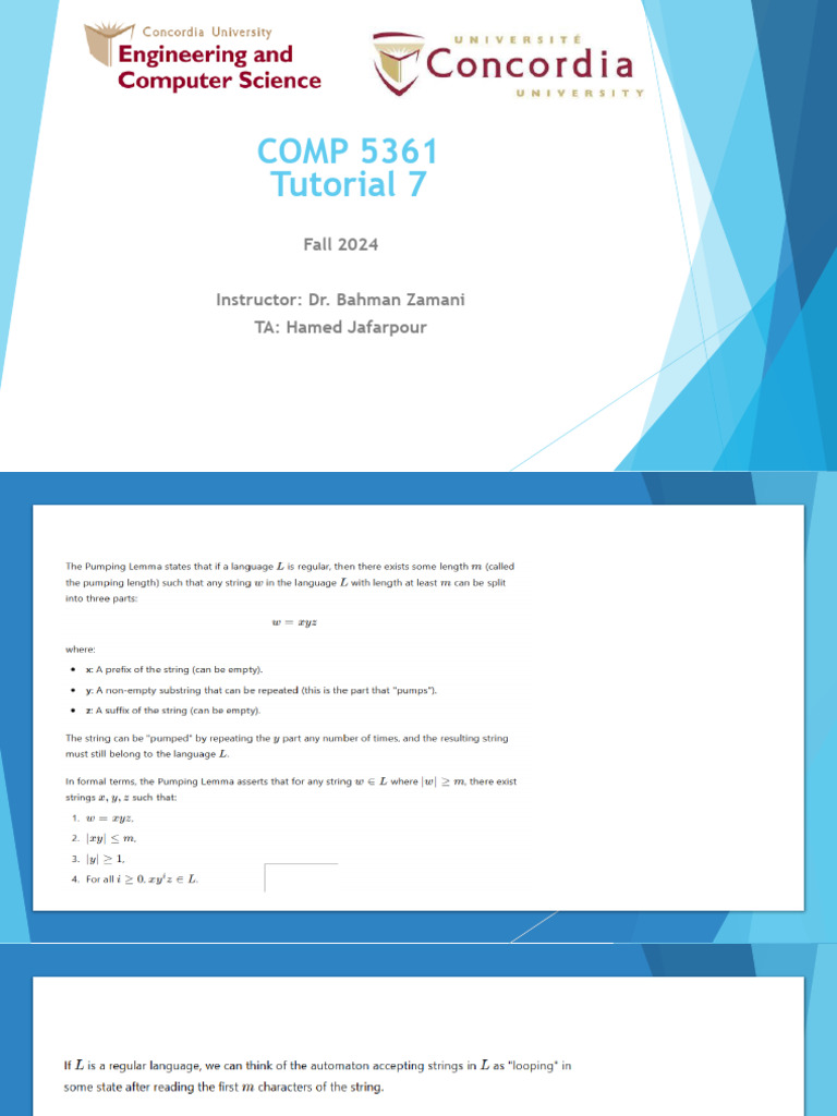 Pumping Lemma Tutorial for Non-Regular Languages | PDF