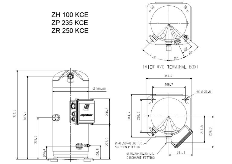 Zr250kce TWD 523 Drawing | PDF