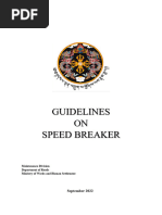 Speed Breaker Design and Specifications | PDF | Road | Acceleration