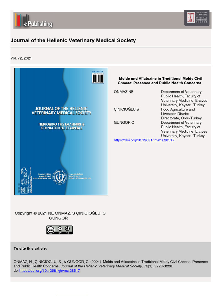 Molds and Aflatoxins in Traditional Moldy Civil CH | PDF | Mycotoxin