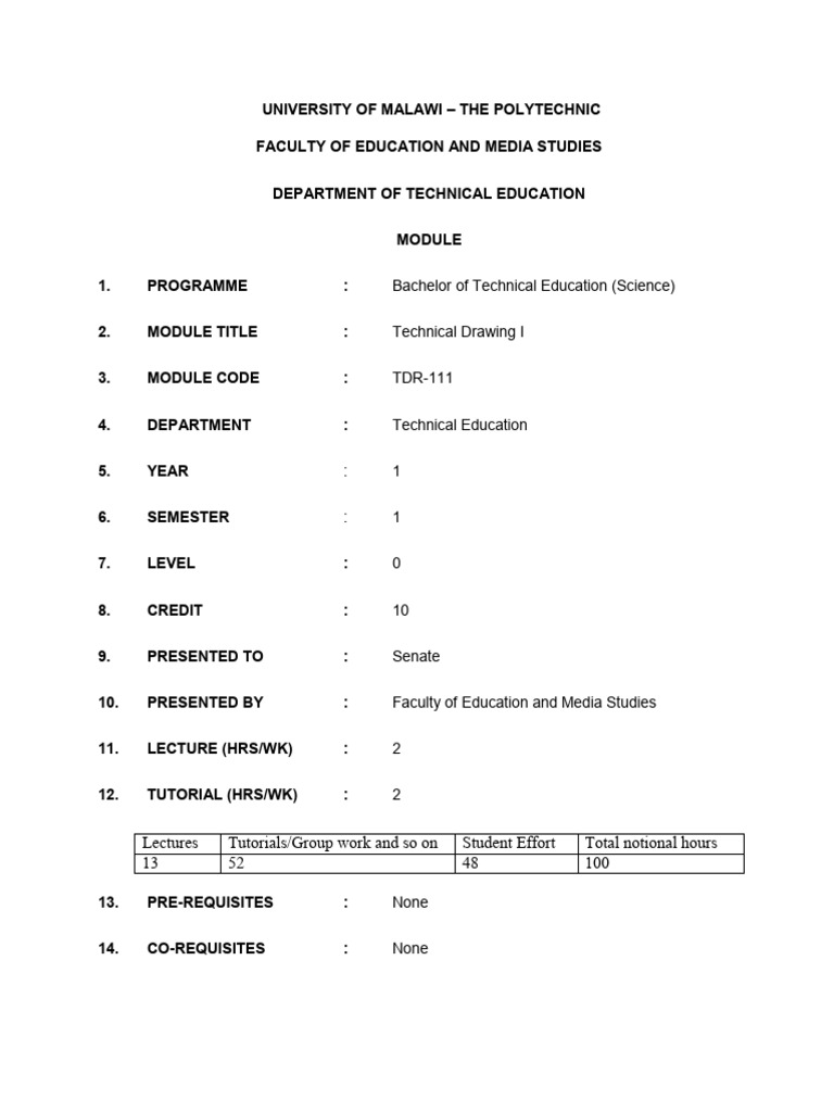 Technical Drawing I (1) | PDF | Vocational Education | Geometry