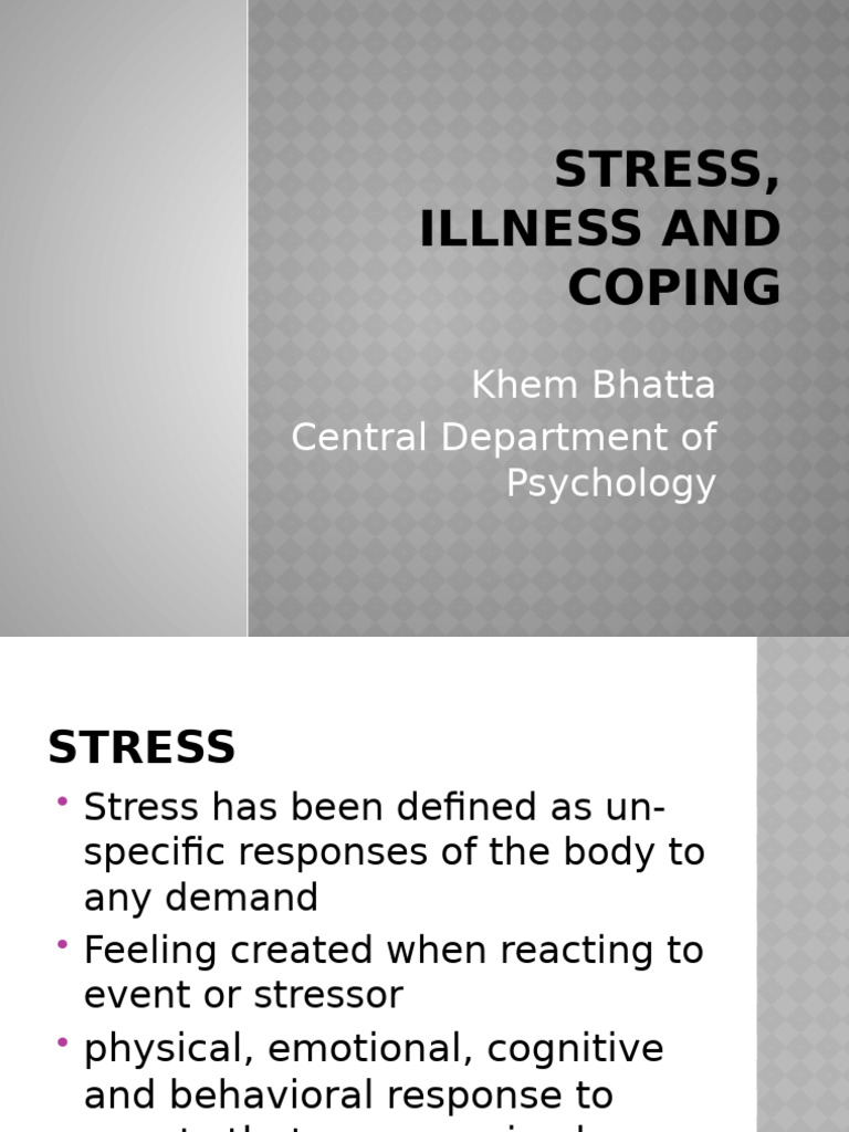Understanding Stress and Coping Strategies | PDF | Stress (Biology ...