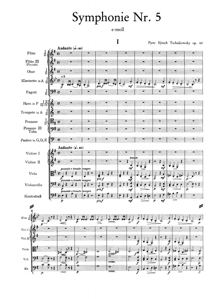 Tchaikovsky 5 SCORE | PDF