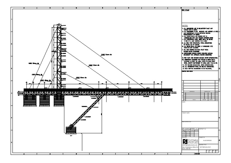 Glass Bridge Steel & RCC Ga-2 | PDF