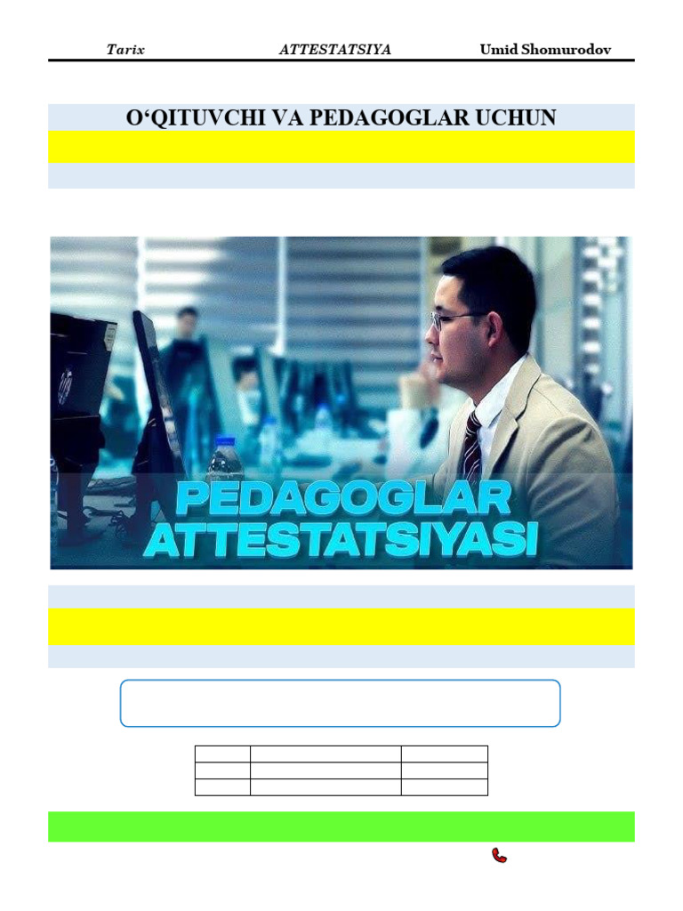 Tarix Attestatsiya Testi (2024) | PDF