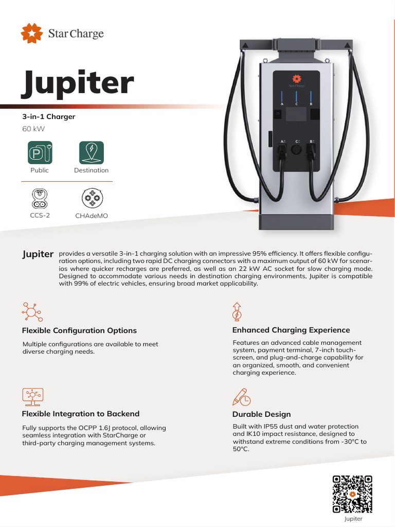 Jupiter DC Charger Starcharge Leaflet | PDF | Electrical Connector ...