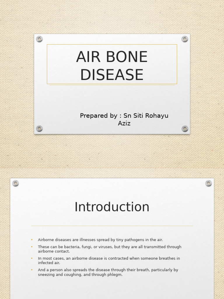 AIR BONE DISEASE | PDF | Measles | Infection