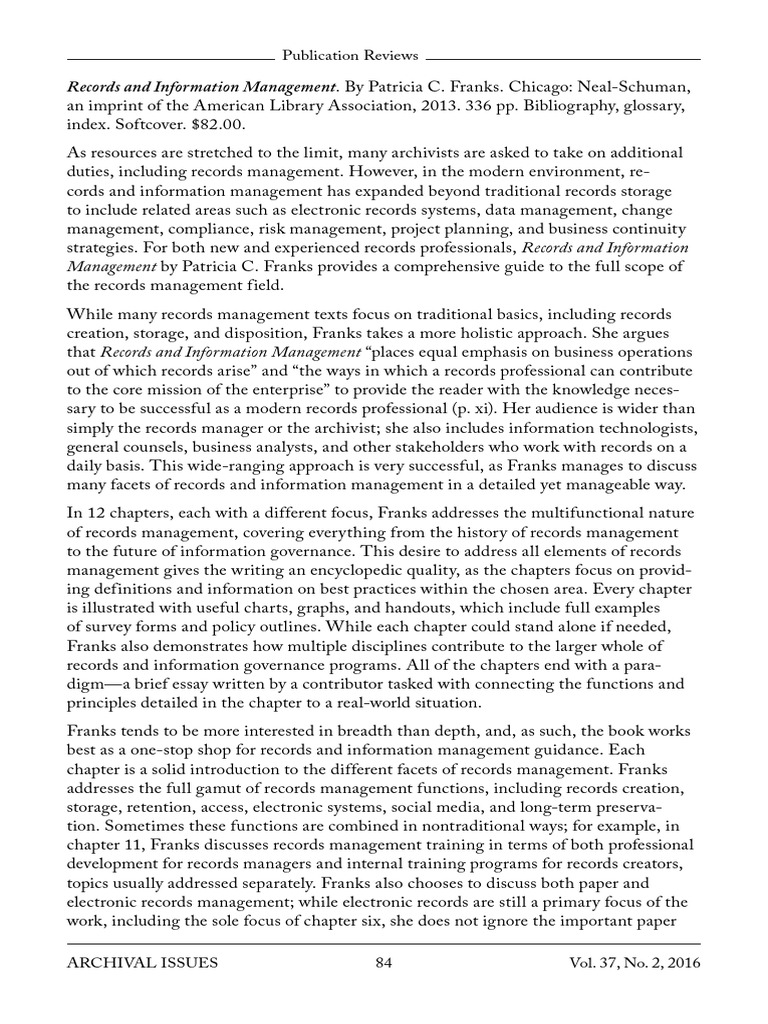 Archivalissues 11023 Gatlin | PDF | Records Management