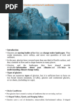 Glaciofluvial Landforms and Deposits | PDF | Glacier | Sediment