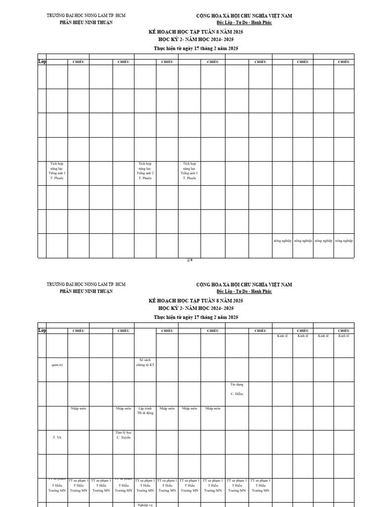 TKB - Tuan - 08 (17 - 02 - 2025 - 23 - 02 - 2025) | PDF