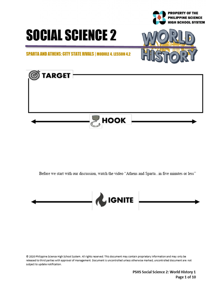 SLG SS2 4.2 Sparta and Athens City State Rivals | PDF | Achaemenid ...