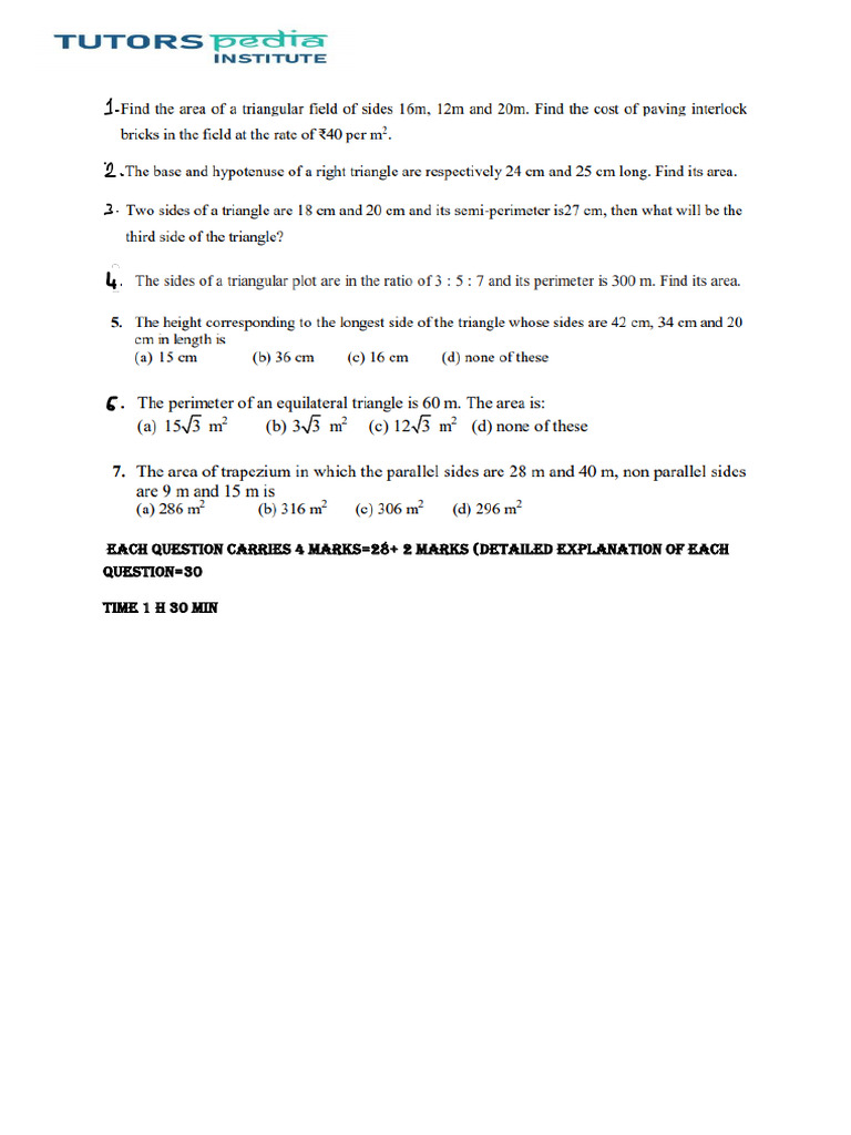 Alisha Mensuration Test | PDF