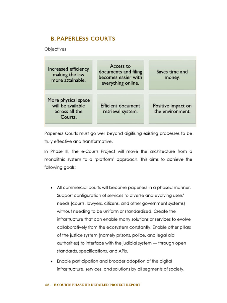 Paperless - Online Court Guideline | PDF