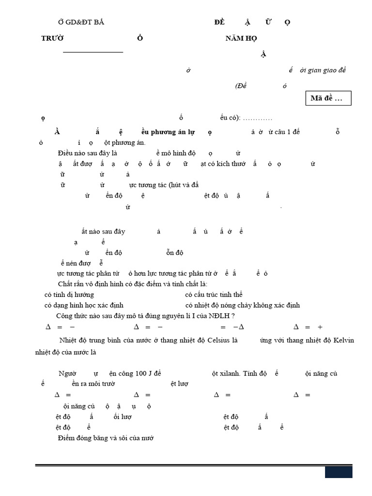 THPT LTT Môn Lý | PDF