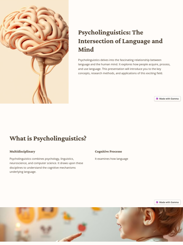 Psycholinguistics | PDF | Psycholinguistics | Speech