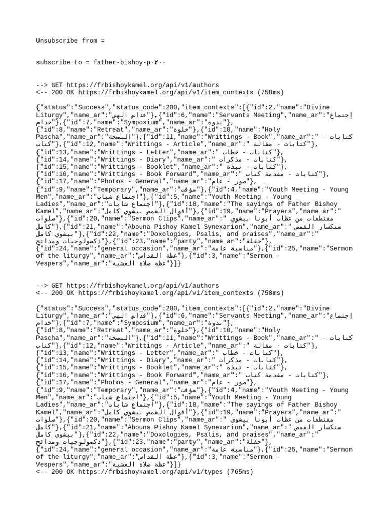 FatherBishoy Logs | PDF