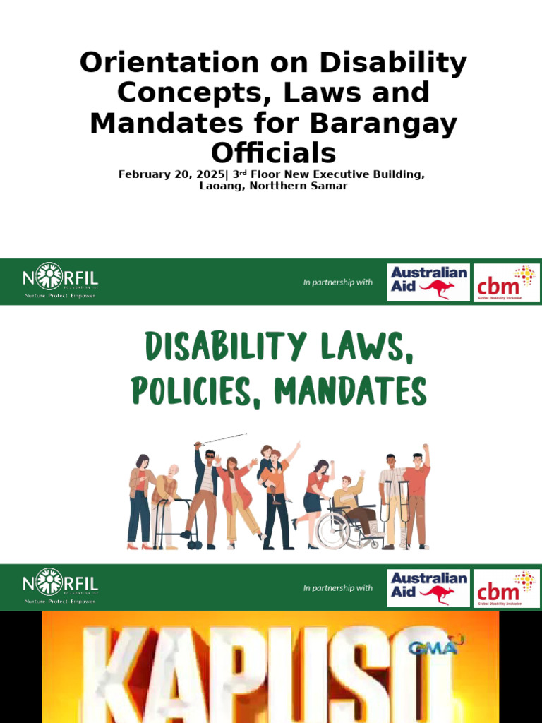 disabililty laws | PDF | Accessibility | Disability
