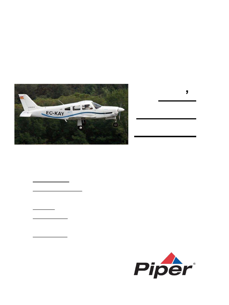 POH PA-28R-201 Rev31 | PDF | Aviation | Aircraft
