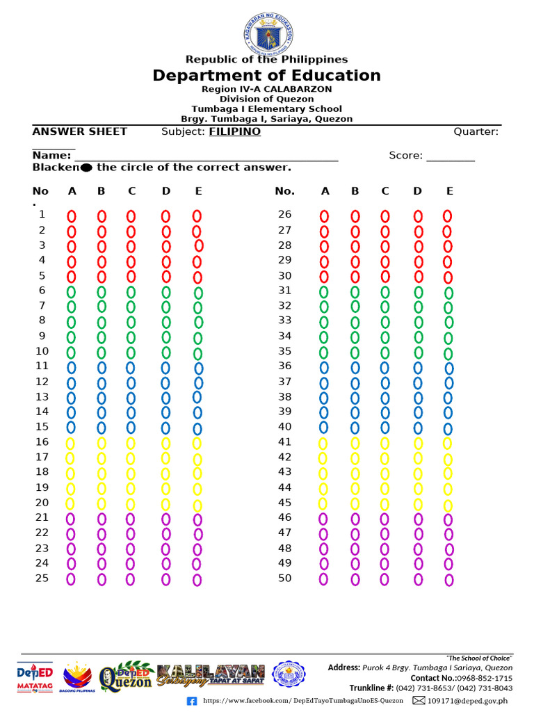 ANSWER-SHEET-2 | PDF | Public Administration | Government