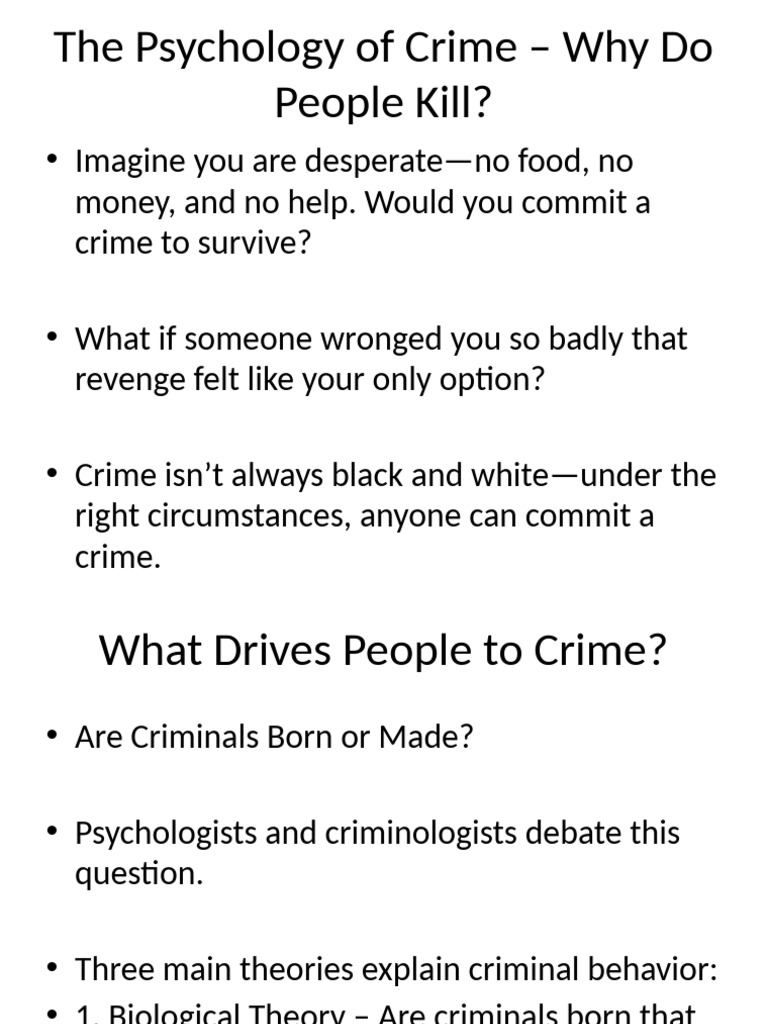 Understanding Criminal Psychology | PDF | Dark Triad | Crimes