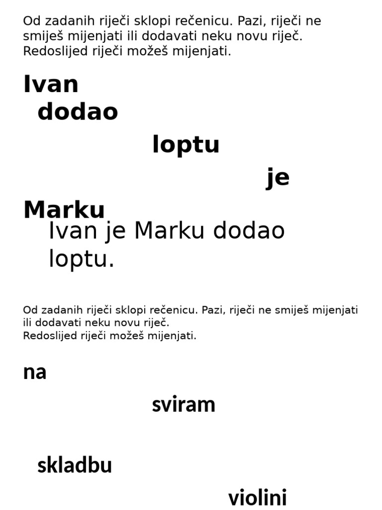 Vrste Predikata Jezik | PDF