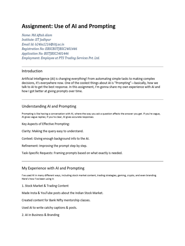 IIT AI & DATA SCIENCE ASSIGNMENT (TA Live Session Special Assignment-2 ...