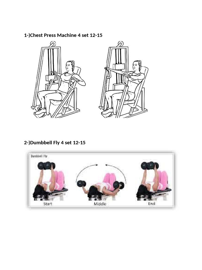Göğüs Triceps Kardiyo Idman Programı | PDF