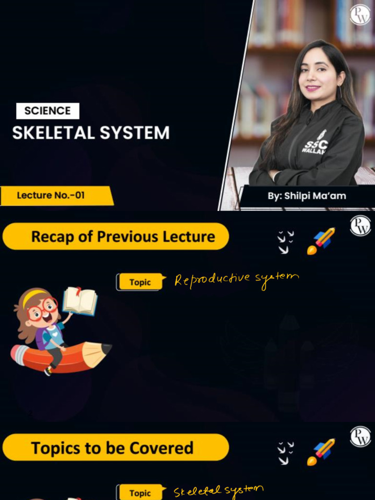 Skeletal System 01 Class Notes Pdf