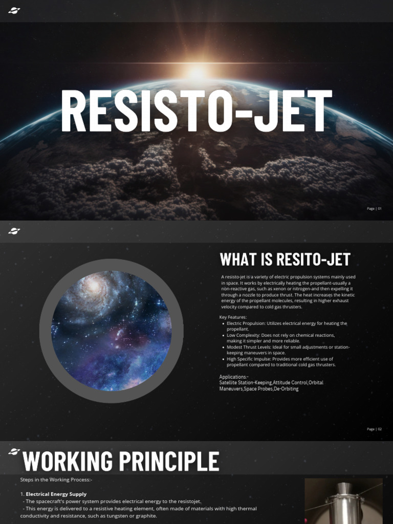 Resistojet Propulsion Overview | PDF | Spacecraft Propulsion | Propellant