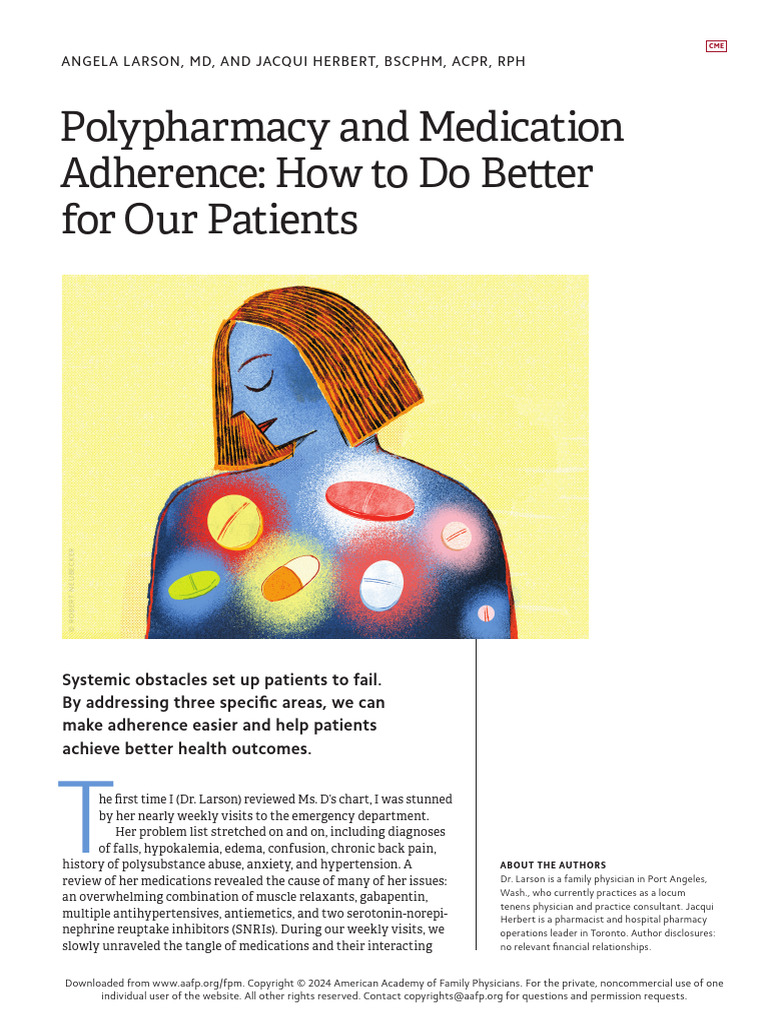 Polypharmacy and Medication Adherence 2024 | PDF | Pharmacy | Medical Prescription