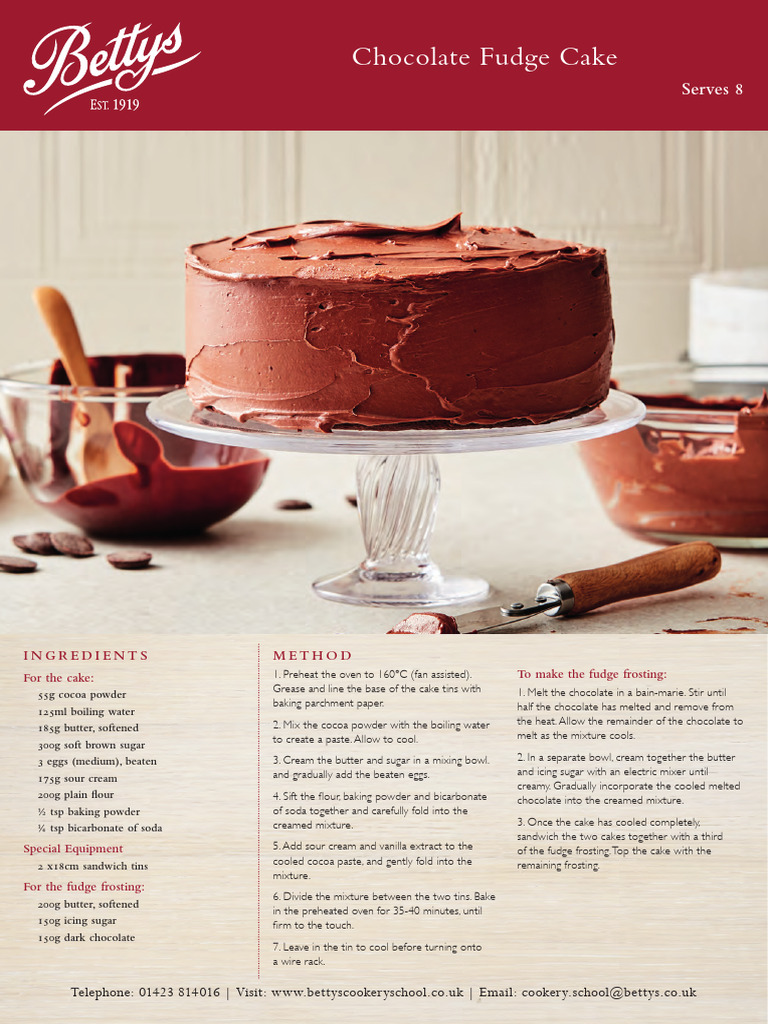 Fudge Cake | PDF | Cakes | Icing (Food)