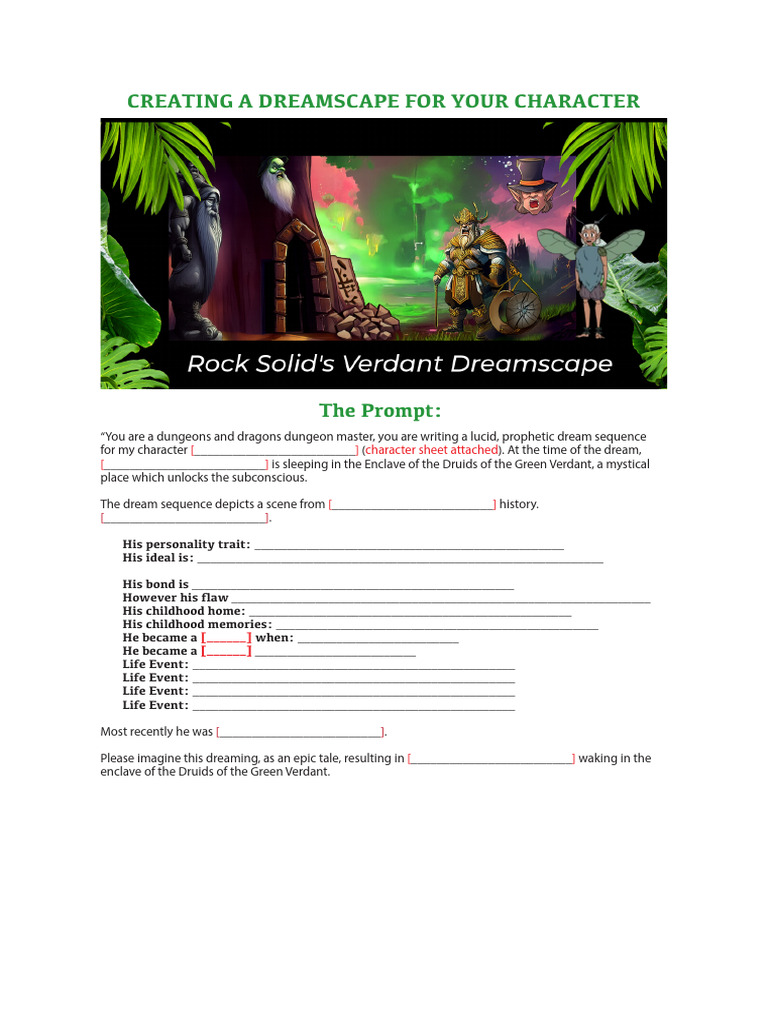 Creating A Dreamscape | PDF | Dream