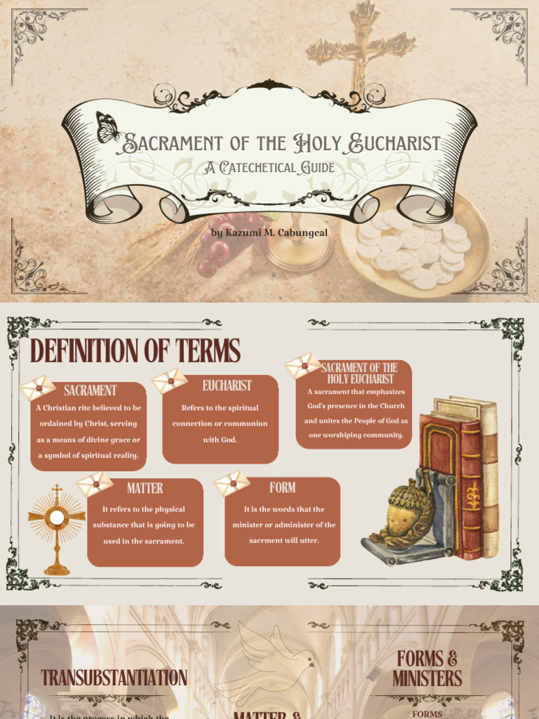 Understanding the Holy Eucharist | PDF