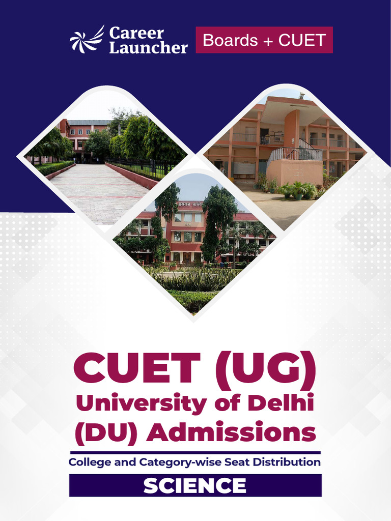 DU CUET 2023-24 Science Seat Distribution | PDF