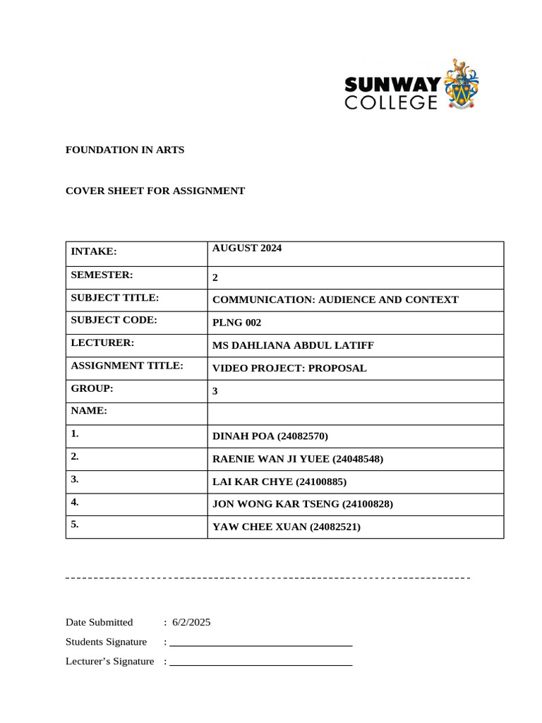Video Project Proposal - Life On Land | PDF | Non Governmental Organization